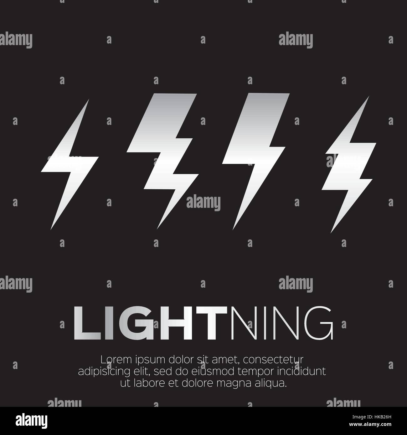 Lightning bolt icon for apps and websites Stock Vector Image & Art - Alamy