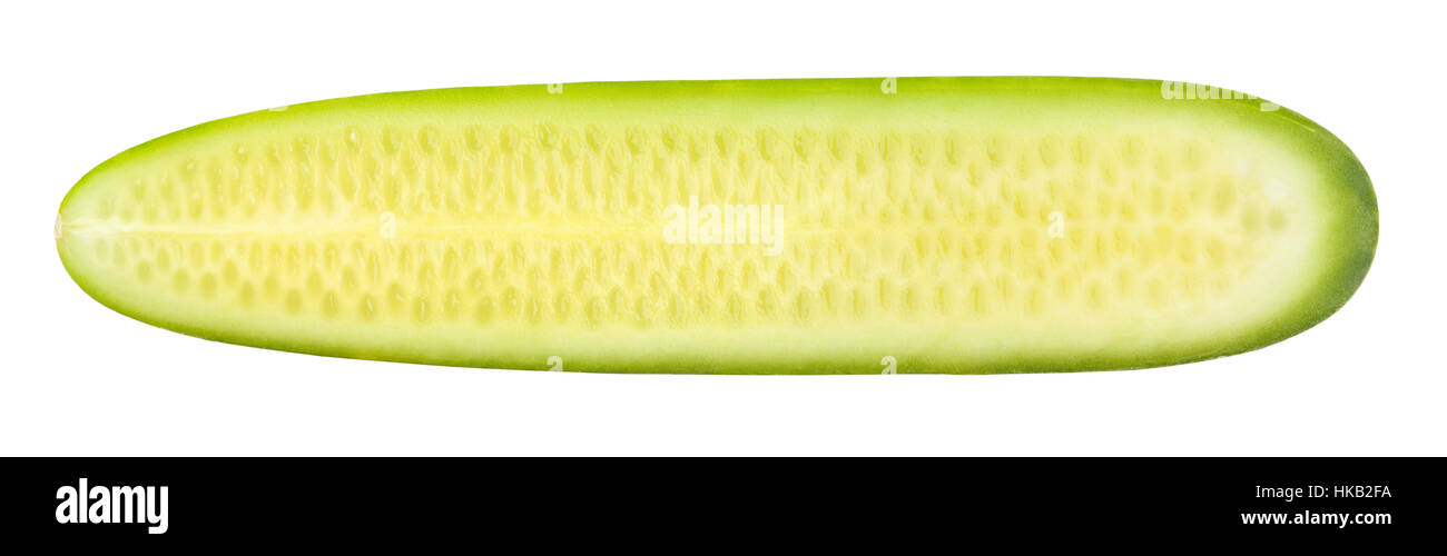 Half of cucumber Cut Out Stock Images & Pictures - Alamy