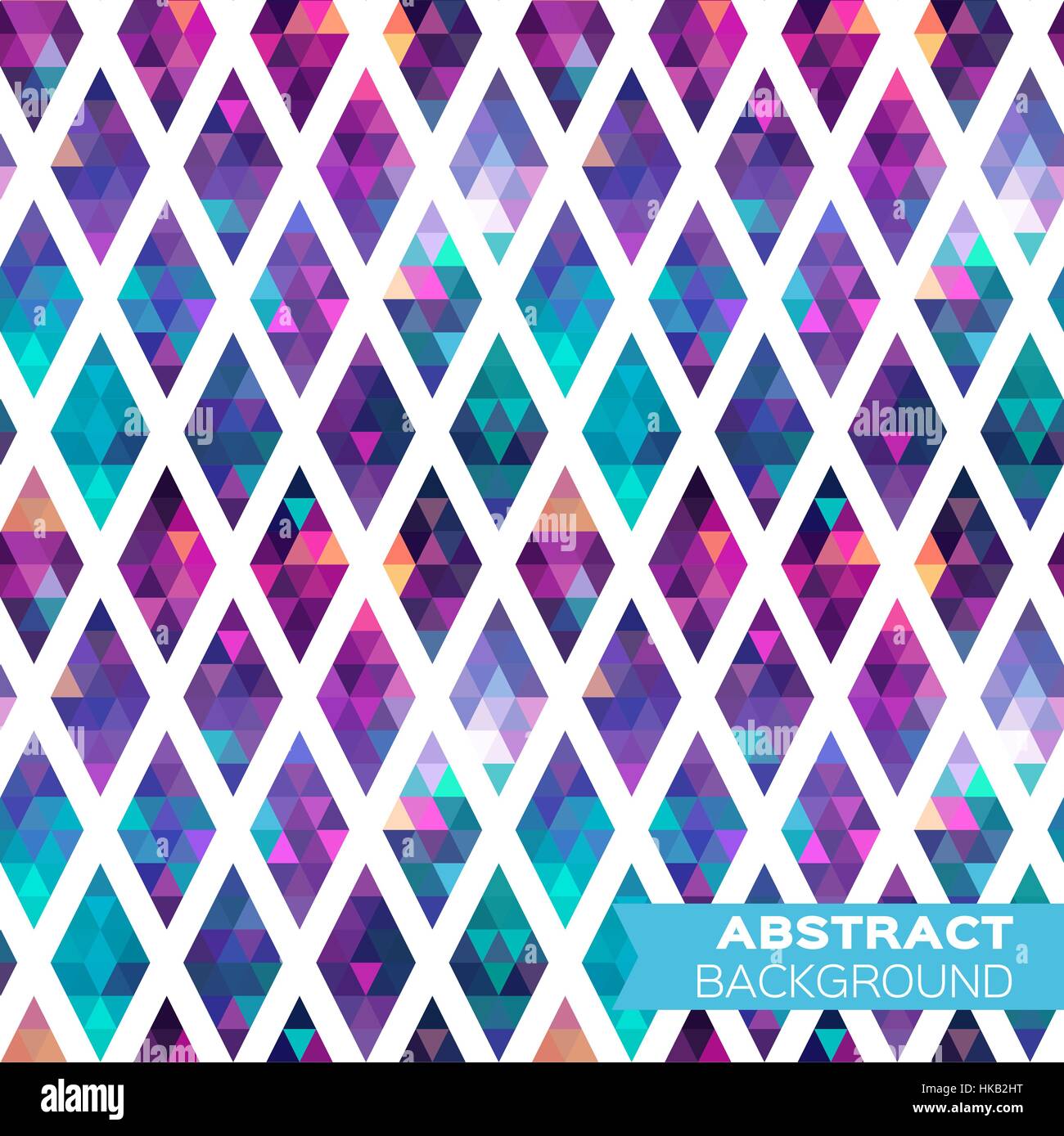 Abstract colorful geometric triangles background. Vector origami ...