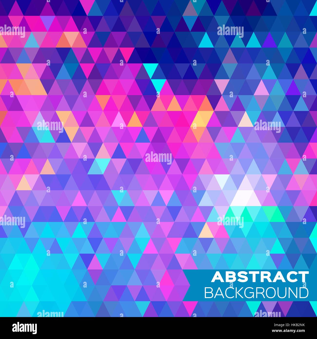 Abstract colorful geometric triangles background. Vector origami ...