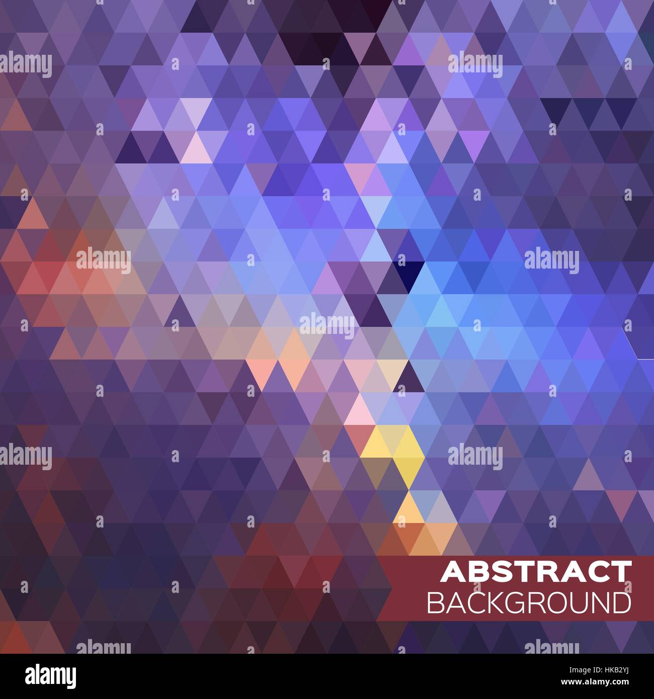 Abstract colorful geometric triangles background. Vector origami ...