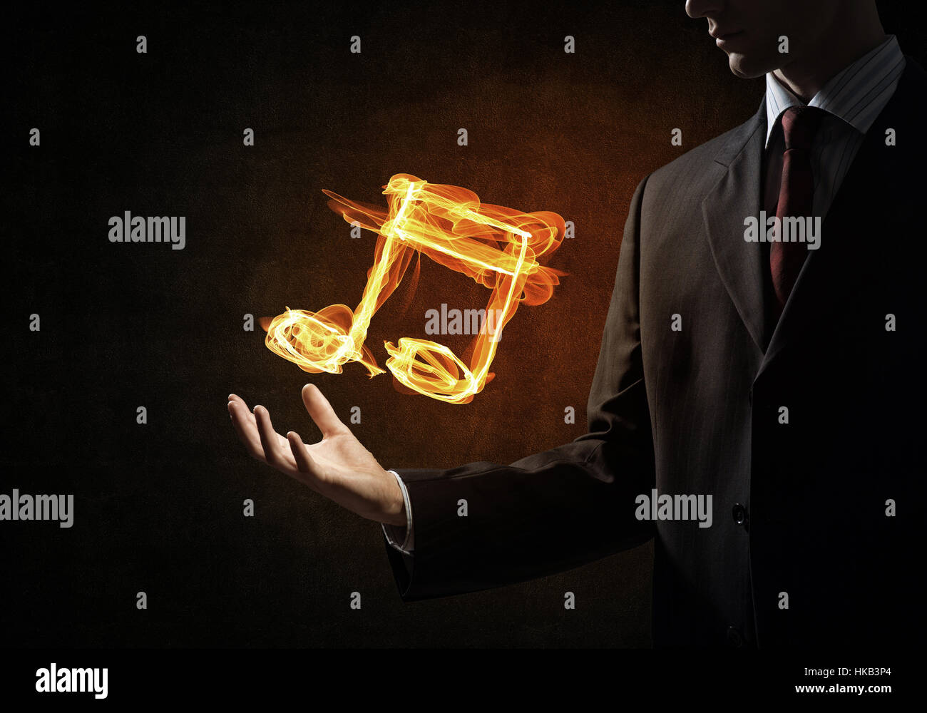 Fire music icon Stock Photo - Alamy