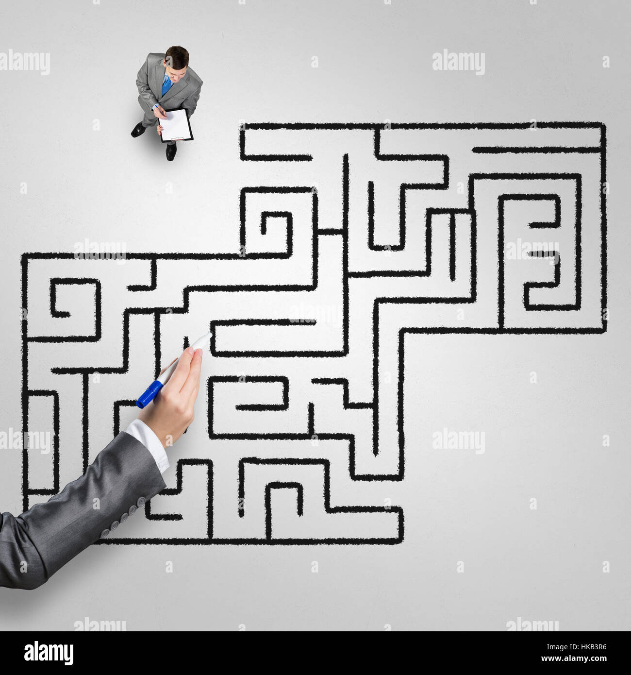 Finding right problem solution Stock Photo - Alamy