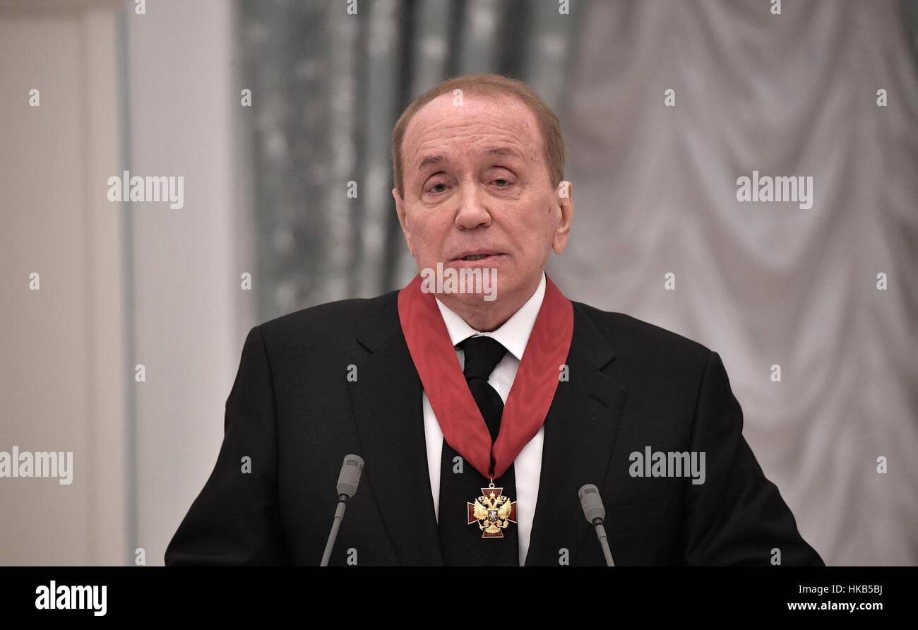 Moscow, Russia. 26th Jan, 2017. Alexander Maslyakov, president of the ...