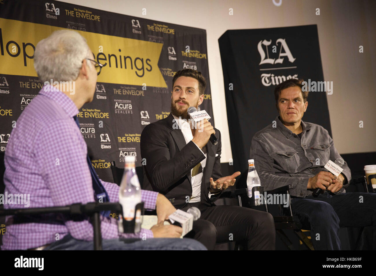 Los Angeles, CA, USA. 9th Nov, 2016. Actor AARON TAYLOR JOHNSON, center ...