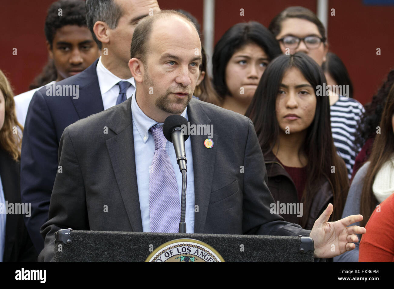 Los Angeles, CA, USA. 21st Nov, 2016. LAUSD Board President Steve ...