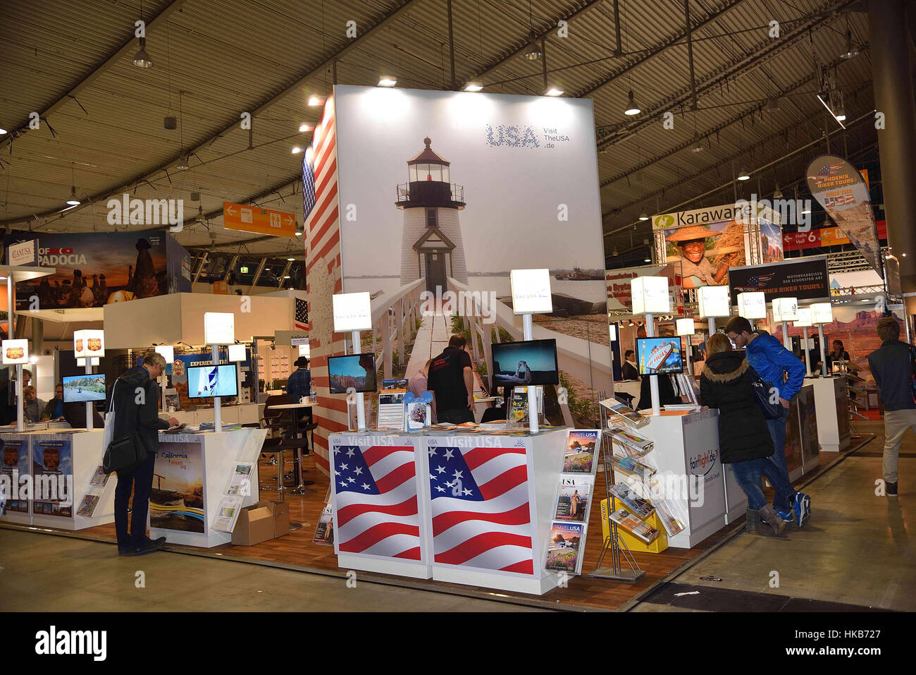 Various stalls and exhibitions at the January 2017 CTM Tourism Fair in ...