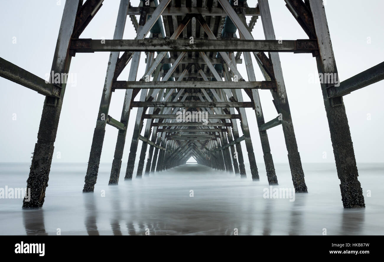 Steetley pier at sunrise. Hartlepool, England. UK Stock Photo - Alamy