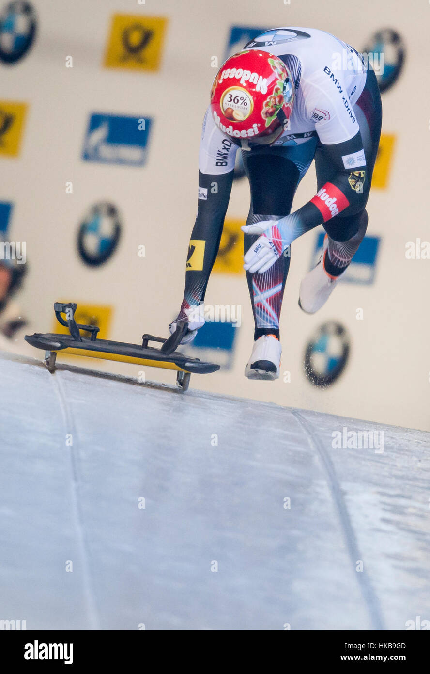 Koenigssee, Germany. 27th Jan, 2017. Anna Fernstaedt starting on the ...