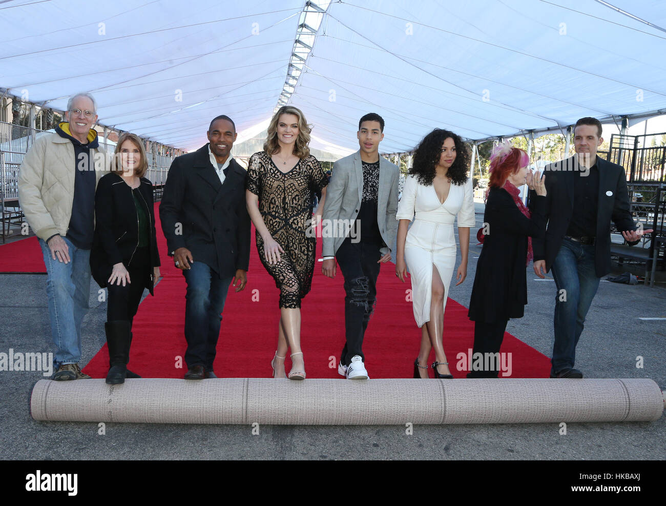 Los Angeles CA - JANUARY 27 Daryl Anderson, Kathy Connell, Jason George ...