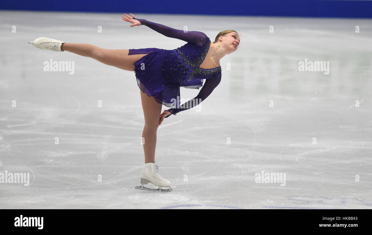 Ostrava, Czech Republic. 27th Jan, 2017. Nicole Rajicova of Slovakia ...
