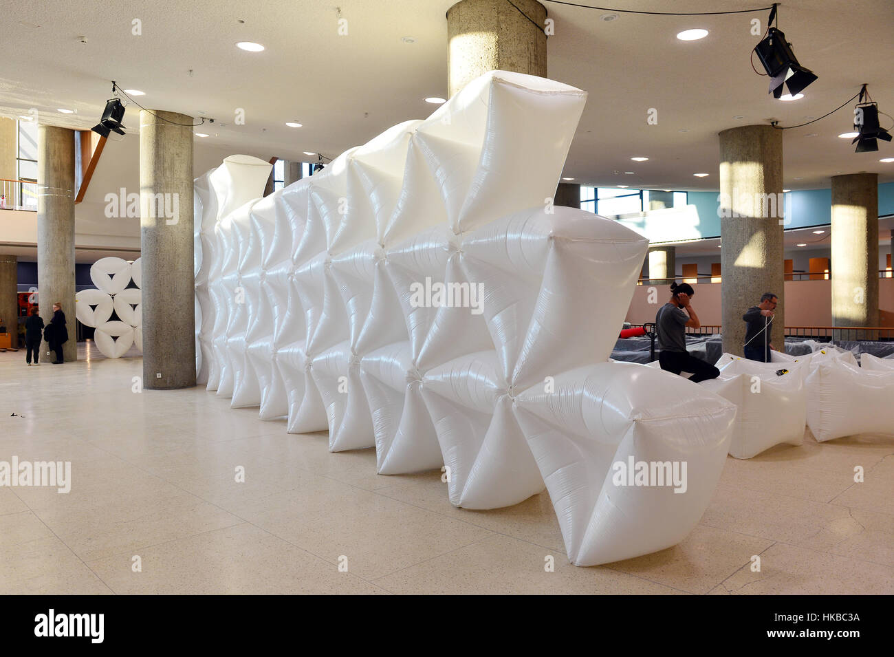 Berlin, Germany. 27th Jan, 2017. The exhibition for the 'Transmediale ...