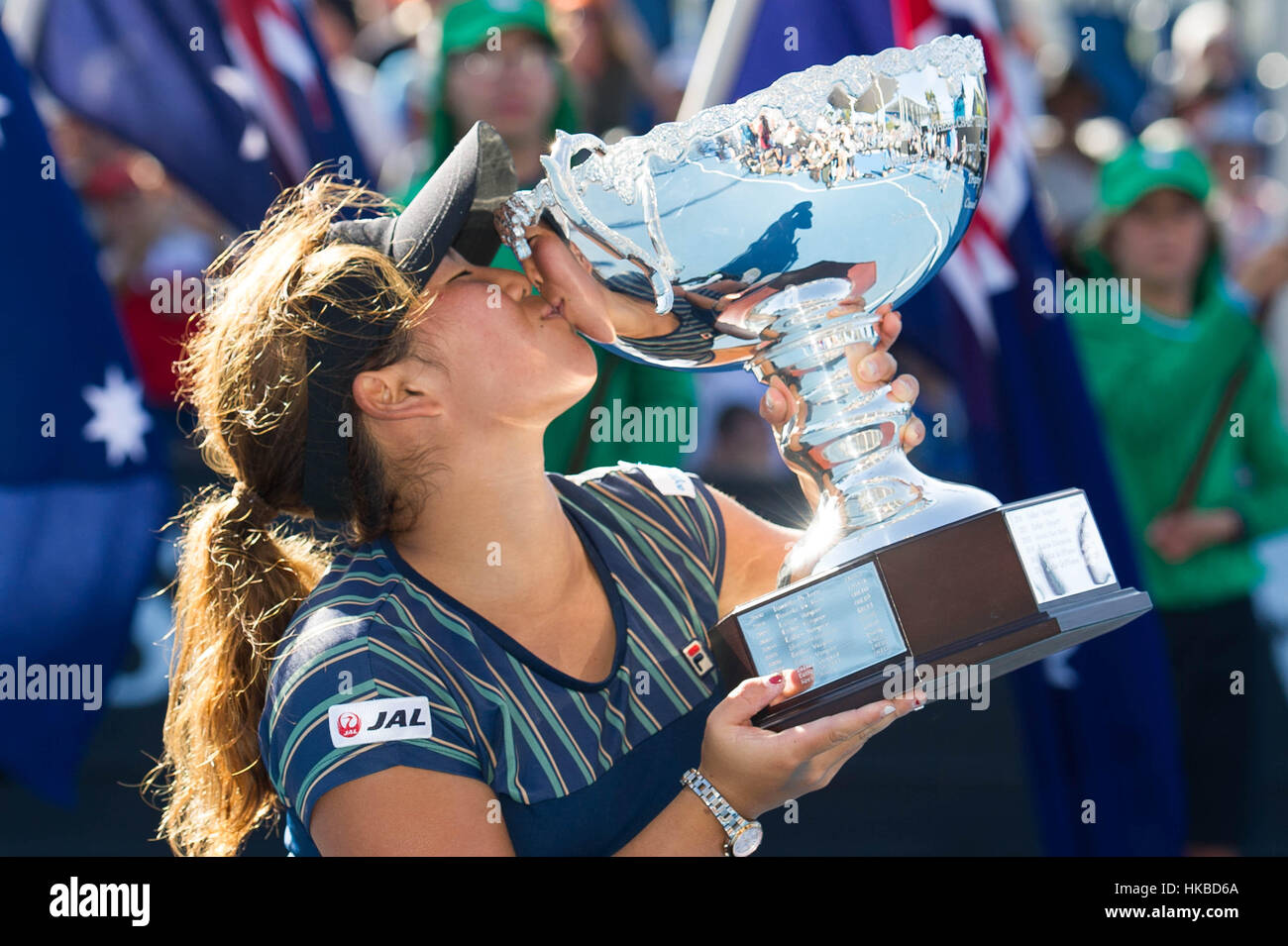 Melbourne, Australia. 28th Jan, 2017. Yui Kamiji of Japan poses for ...