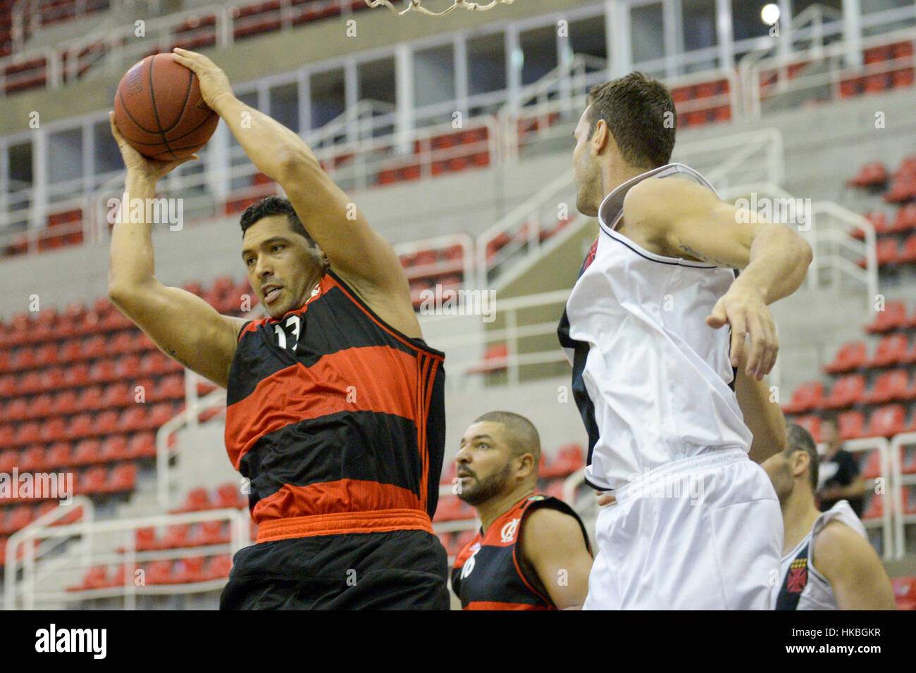 Rio De Janeiro, Brazil. 28th Jan, 2017. JP Batista during Vasco x Flamengo at New Basketball ...