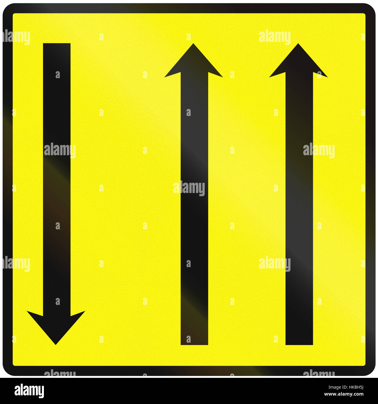 Two way temporary sign hi-res stock photography and images - Alamy