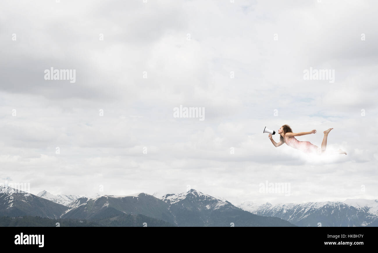 She is free to express herself Stock Photo - Alamy