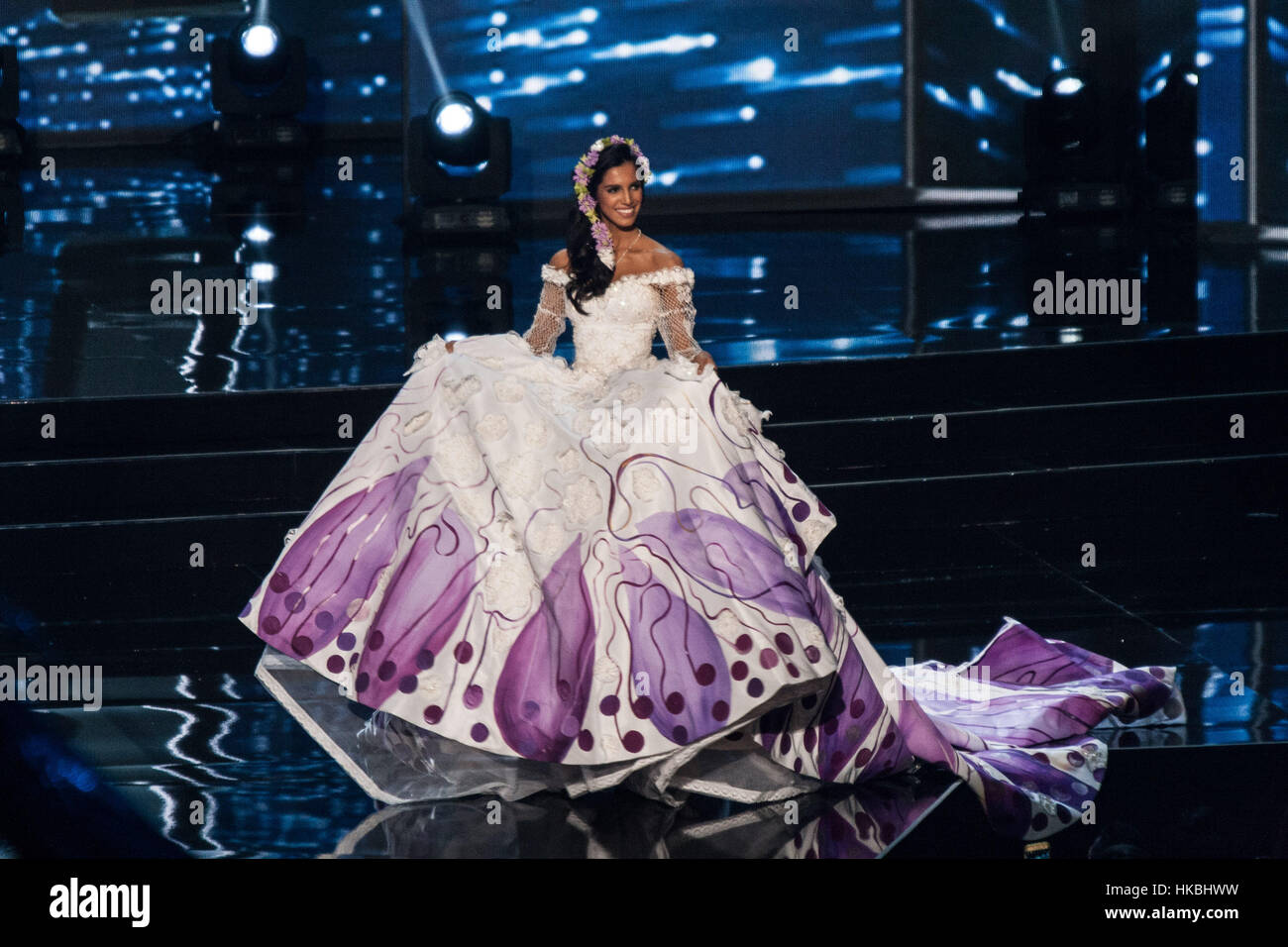 Pasay, Philippines. 26th Jan, 2017. Miss Paraguay shows off her ...