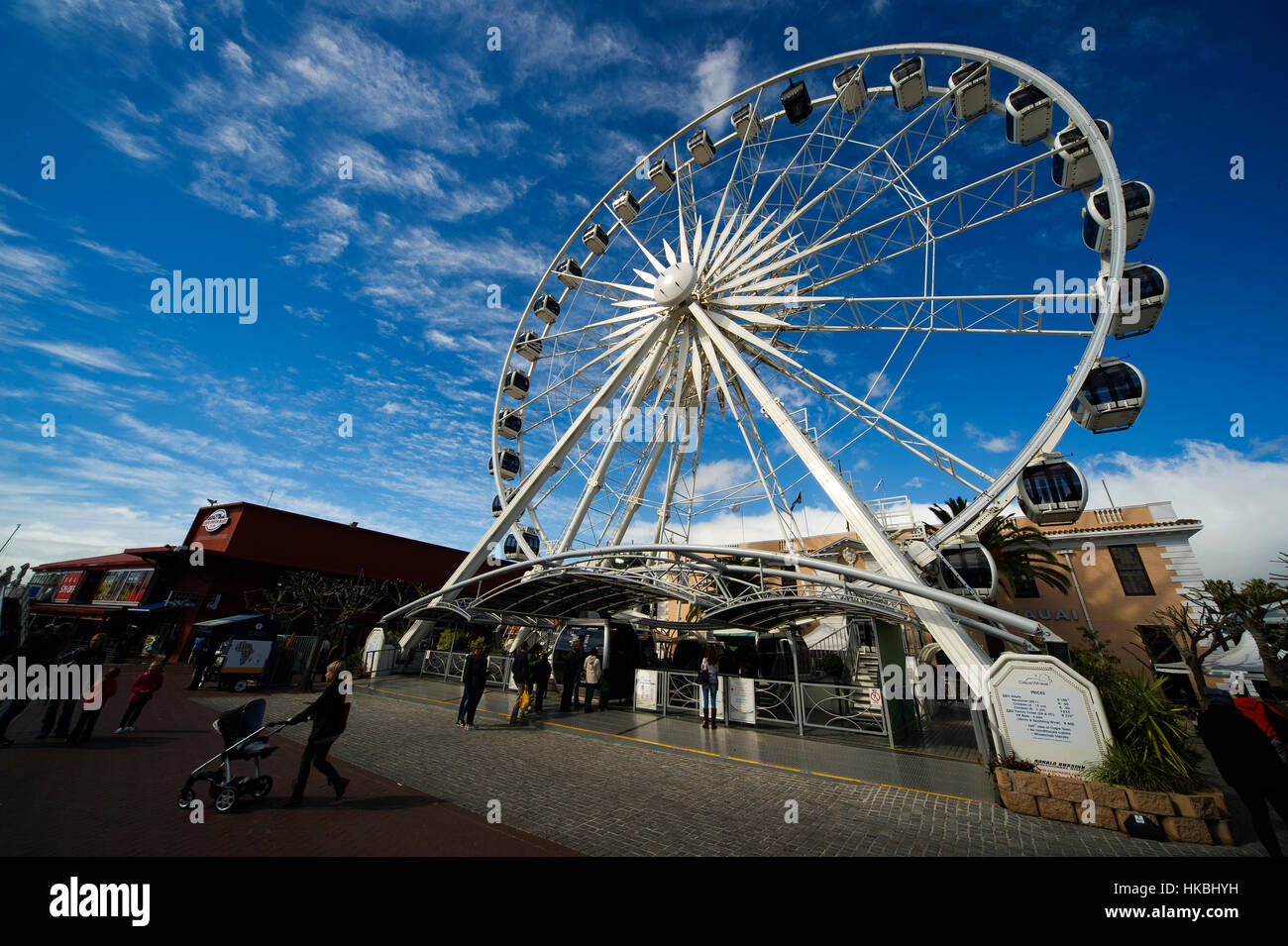 Giant ferris-wheel in the V&A Waterfront. Known as The Wheel of ...