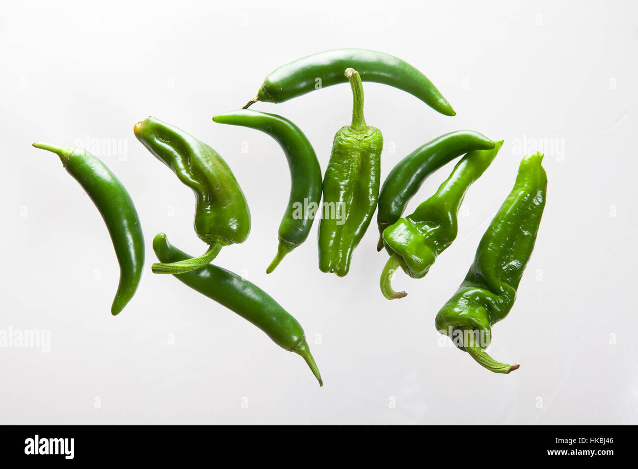 green hot pepper Stock Photo - Alamy