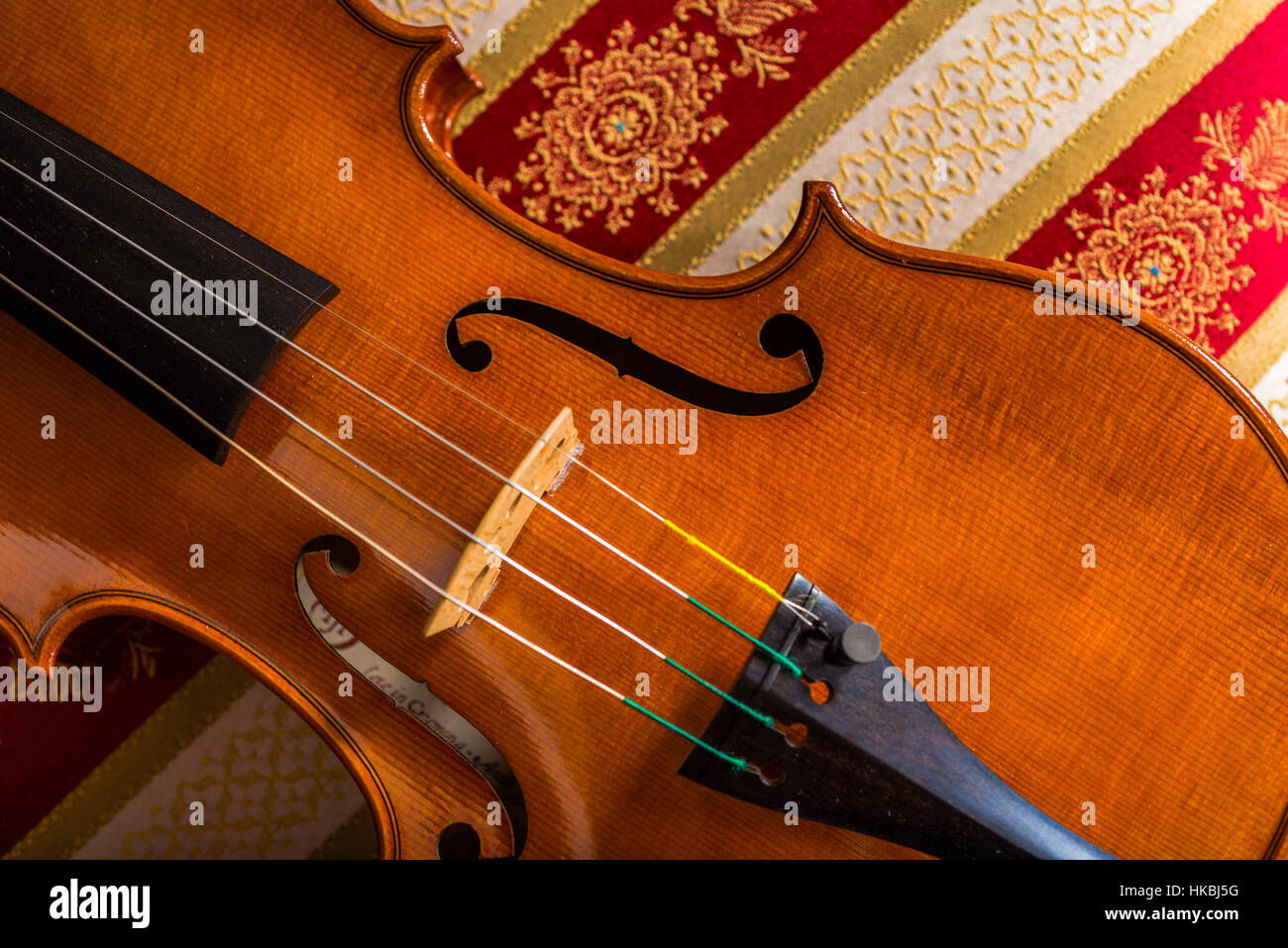 Still life with a music instrument, an cremonese violin by violin maker ...