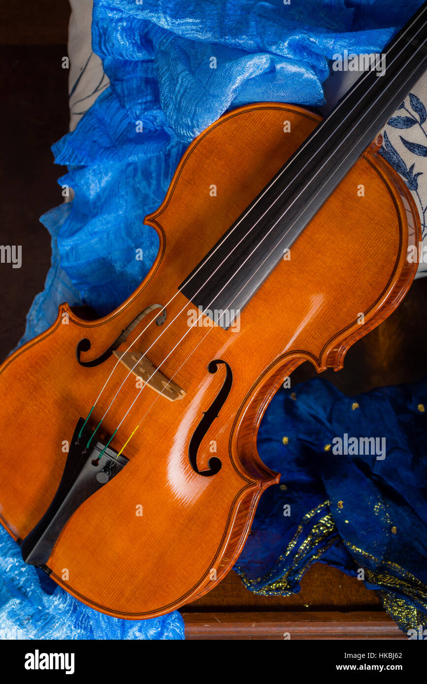 Still life with a music instrument, an cremonese violin by violin maker ...