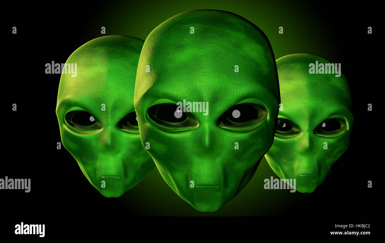 Alien 3d render Stock Photo - Alamy