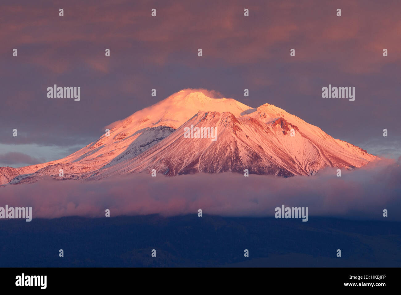 Mt Shasta with alpenglow, California, Weed, Mt Shasta, Taken 09.14 ...