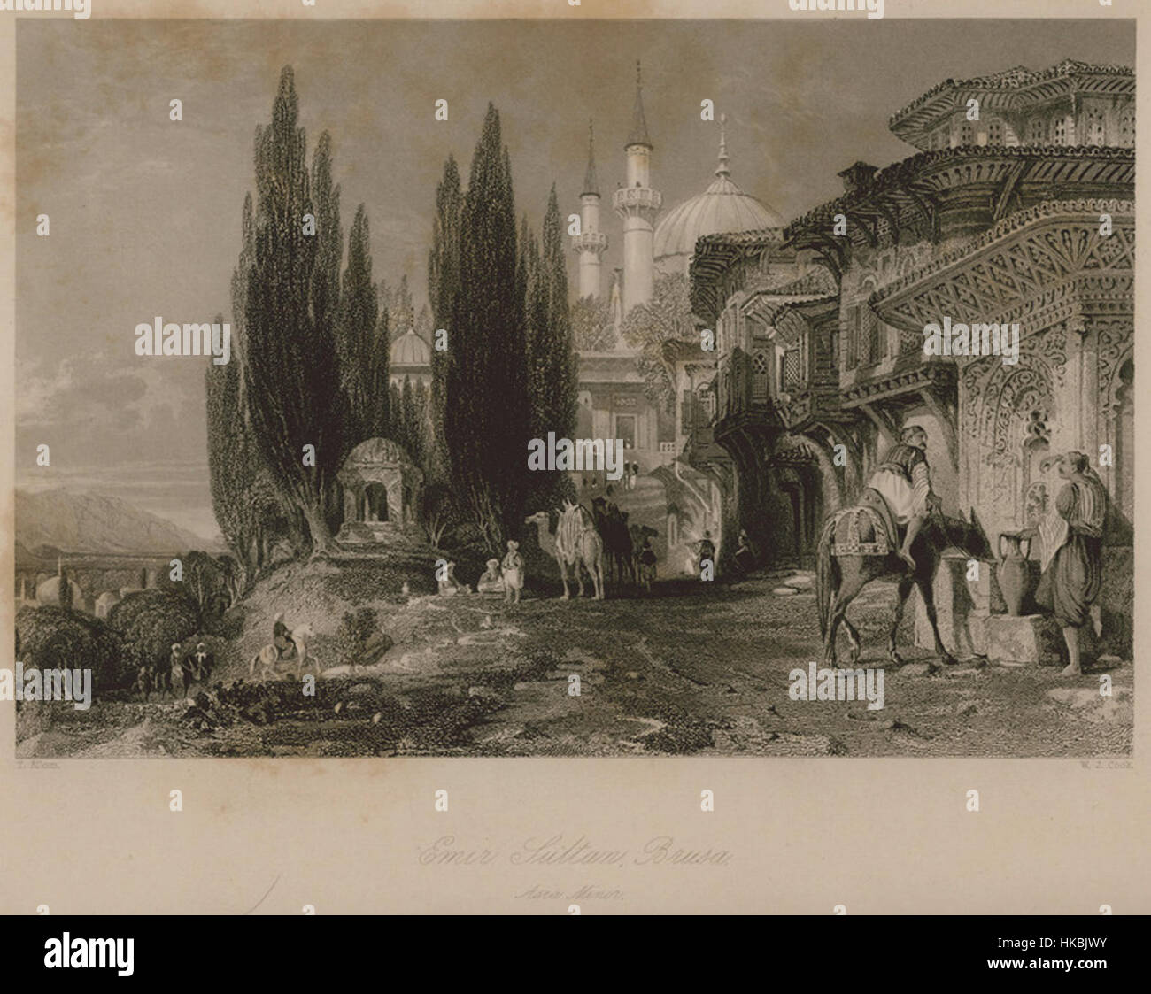 This artwork, created by Walsh Robert & Allom Thomas in 1836, depicts ...