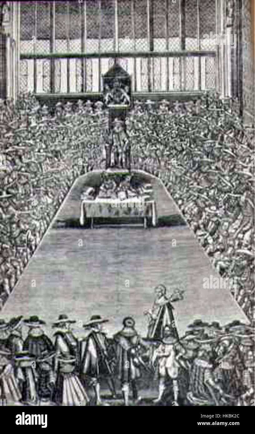 The 'Long Parliament' painting represents the historic assembly of the ...