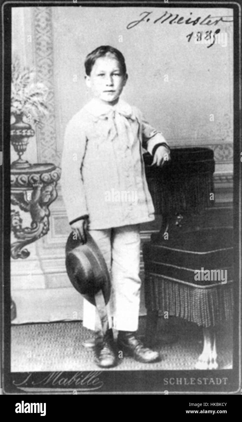 *Joseph Meister*, a key figure in the history of medicine, is depicted ...