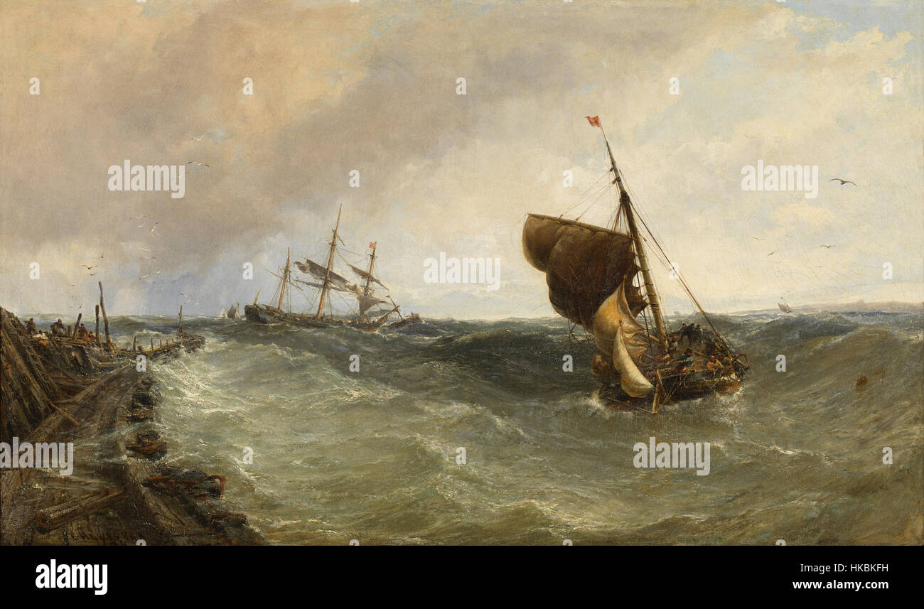 'Marina' is a maritime painting by Edwin Hayes, an artist known for his ...