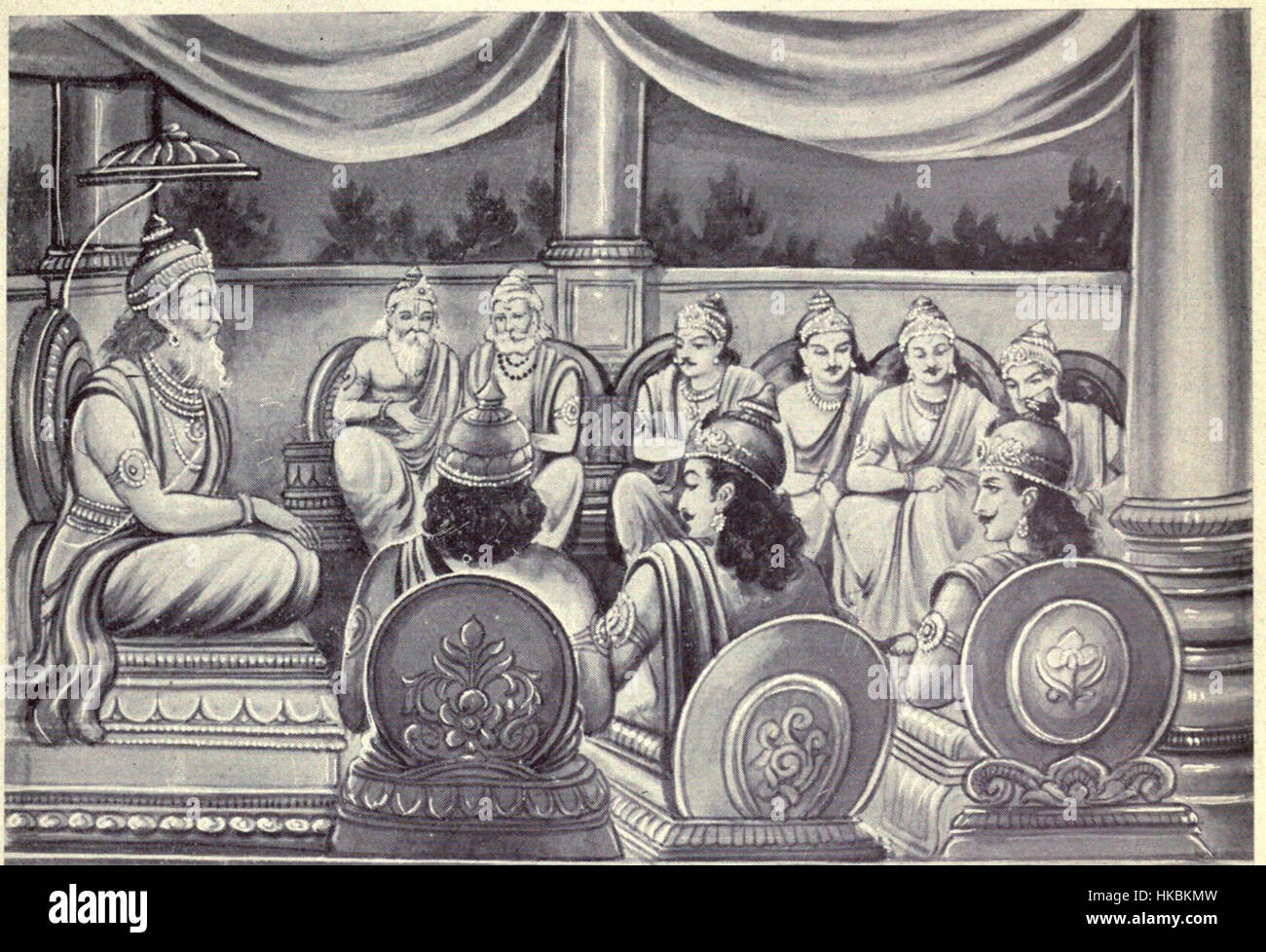 Pandavas Painting High Resolution Stock Photography and Images - Alamy