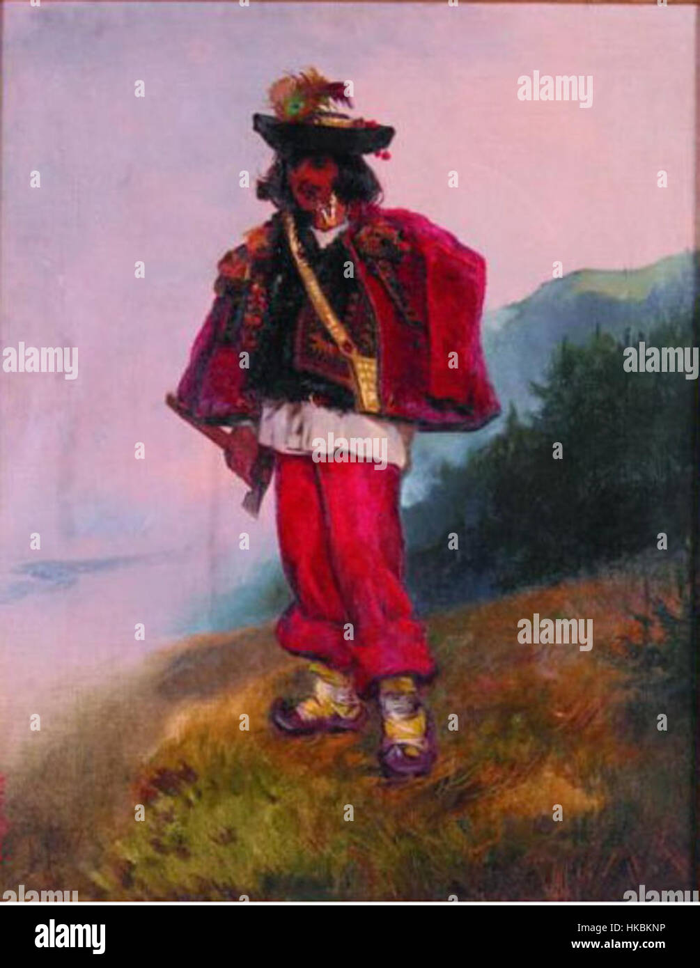Obst Hutsul2 is an oil painting illustrating the traditional life of ...