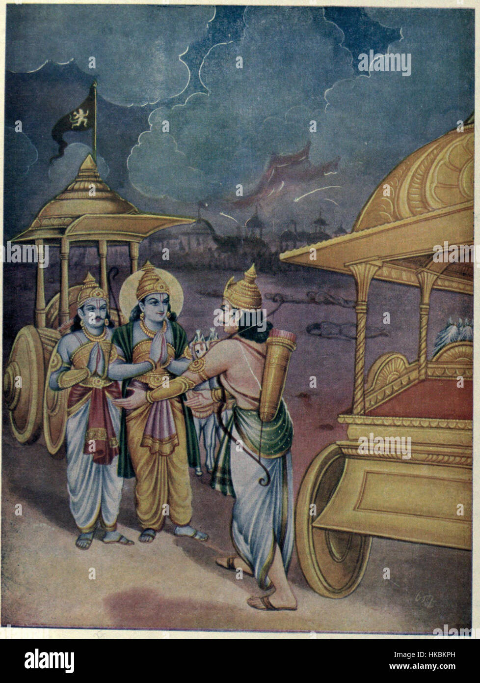 India krishna arjuna hi-res stock photography and images - Alamy