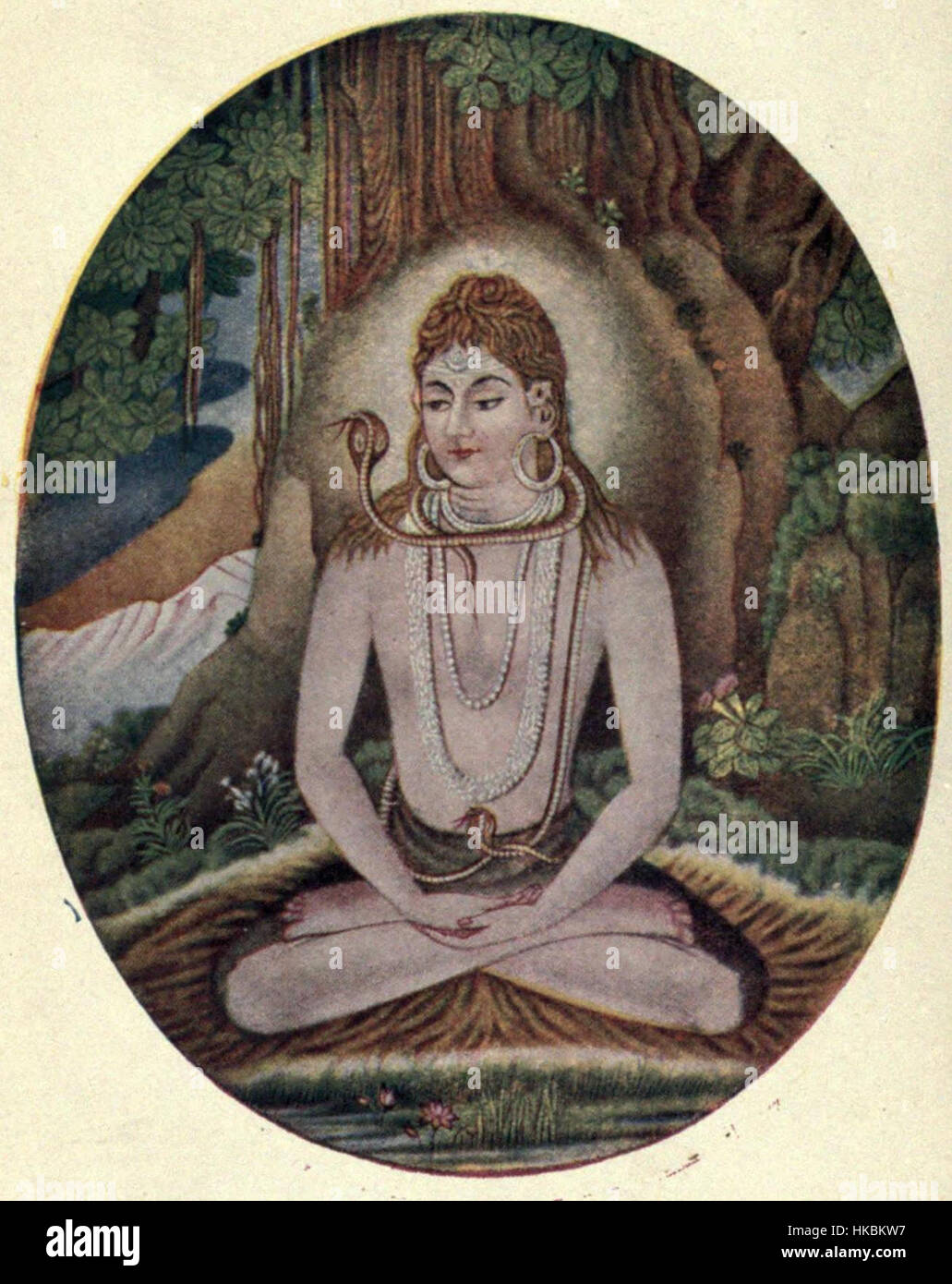 This artwork depicts Lord Shiva, one of the principal deities in ...