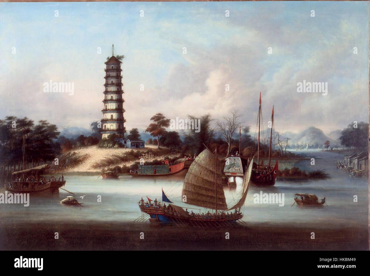 The Nine Stage Pagoda is a traditional architectural structure, often ...