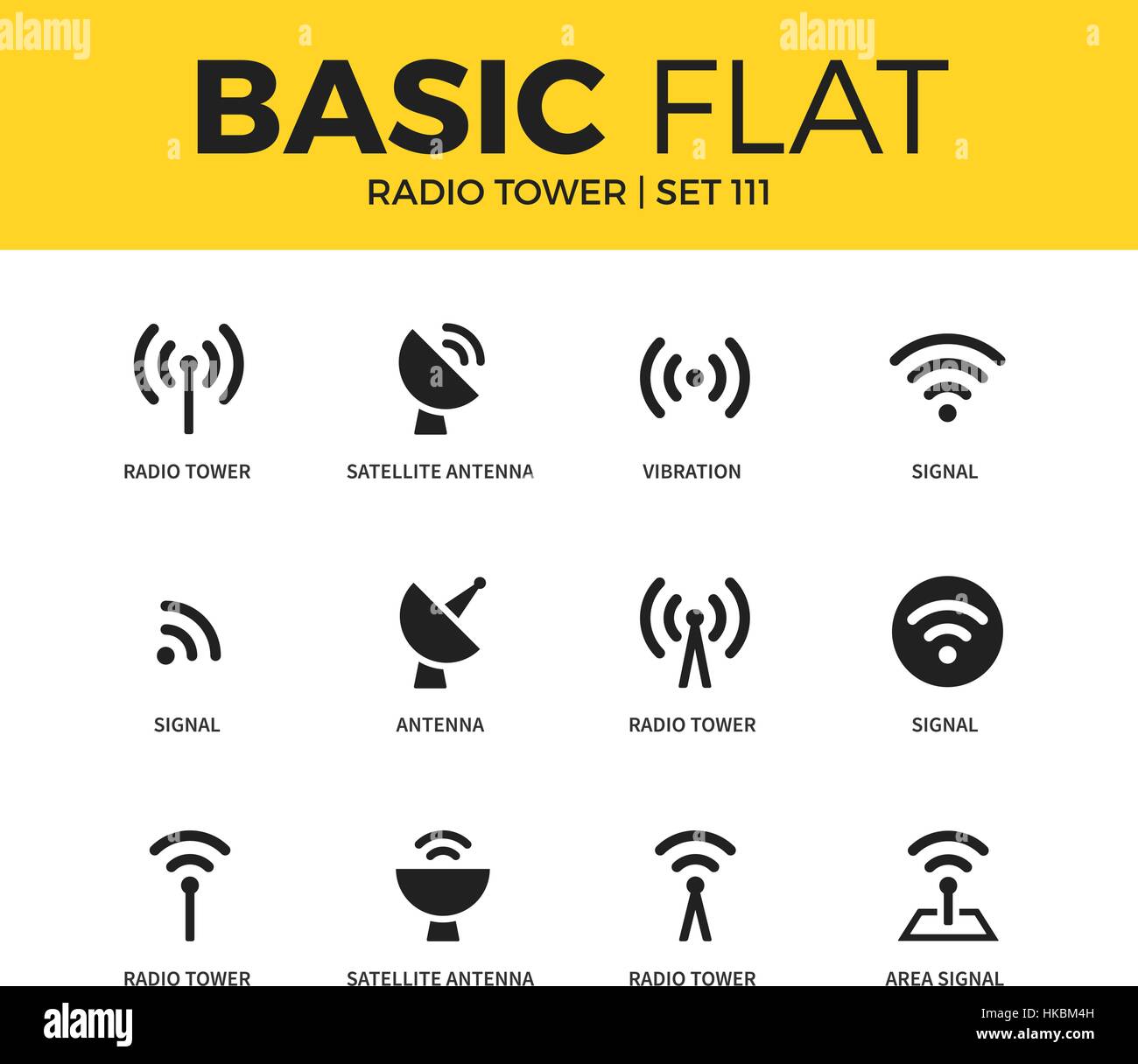 Tv and radio tower Stock Vector Images - Alamy