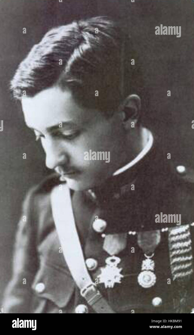 Georges Guynemer, a French World War I flying ace, is depicted in this ...