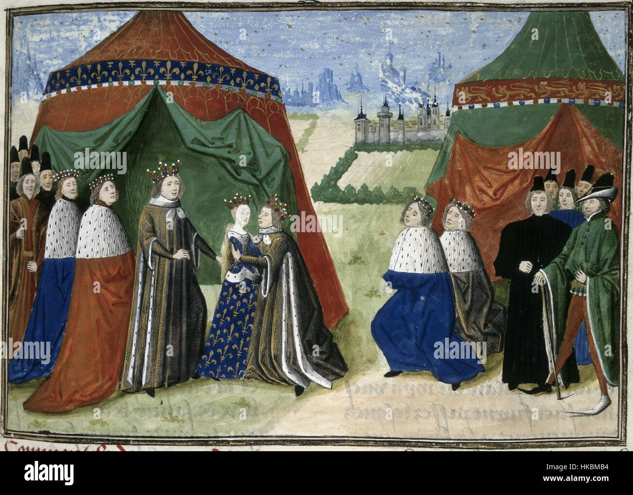 A portrait featuring Isabella Richard and Karel VI, depicting two ...