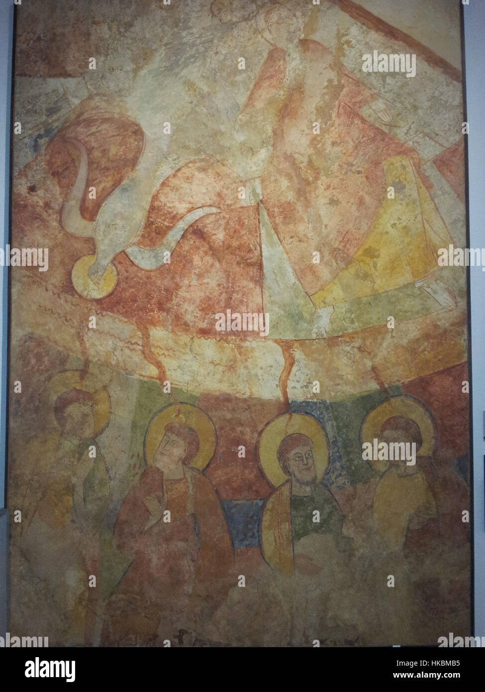 A painting depicting the Pentecost, showcasing the descent of the Holy ...