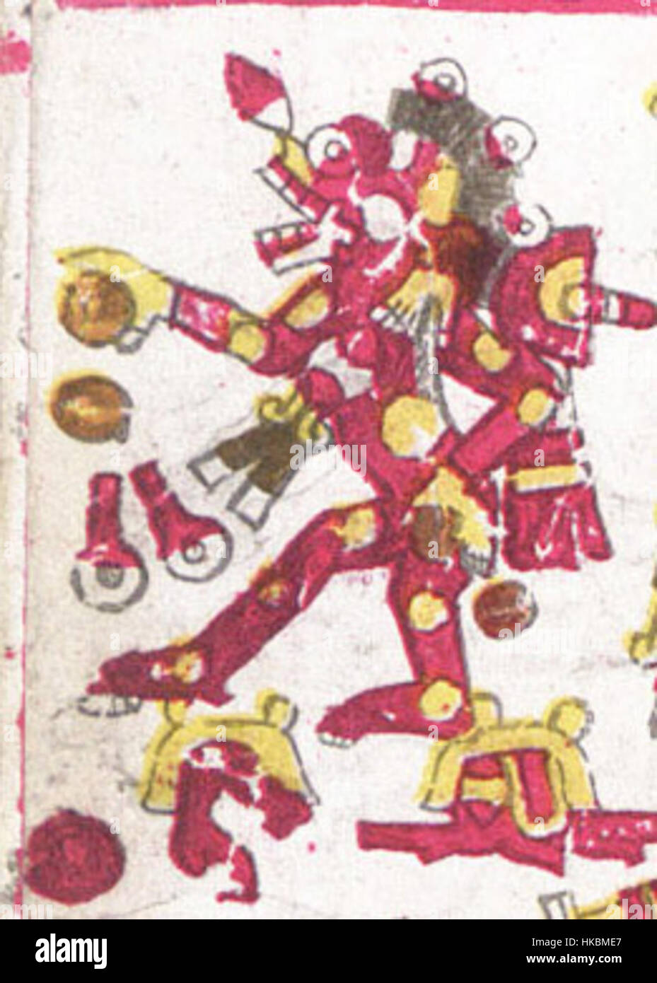 'Miquiztlitecuhtli 3' represents the Aztec god of death, often depicted ...