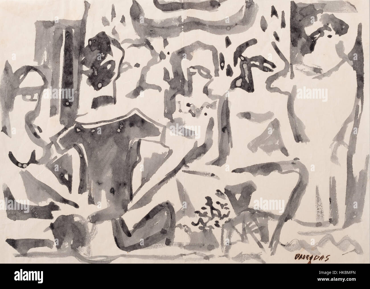 Rafael Barradas' 'Figuras 2' is a dynamic piece that explores the human ...