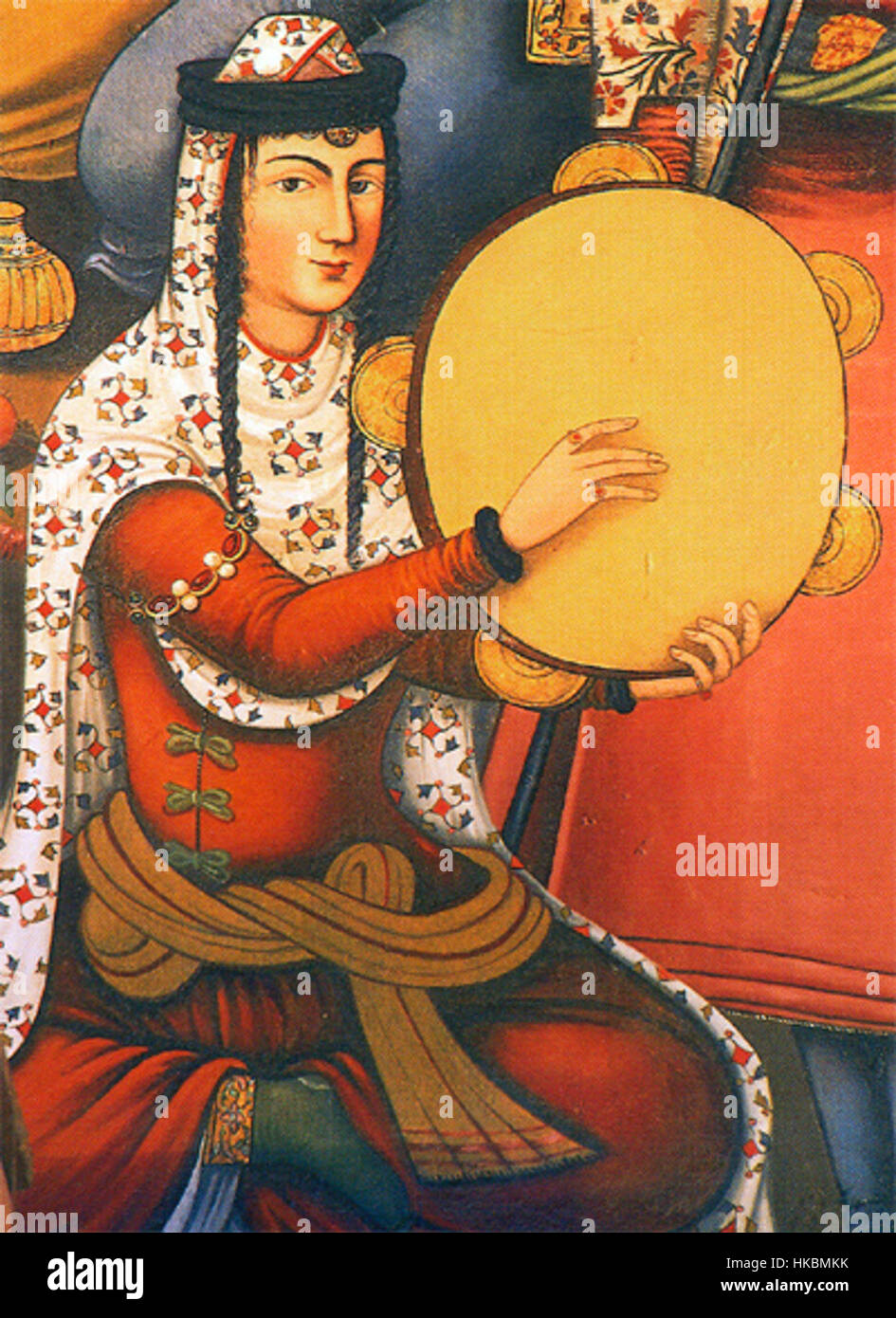 This painting depicts the architectural beauty of Isfahan, a city ...