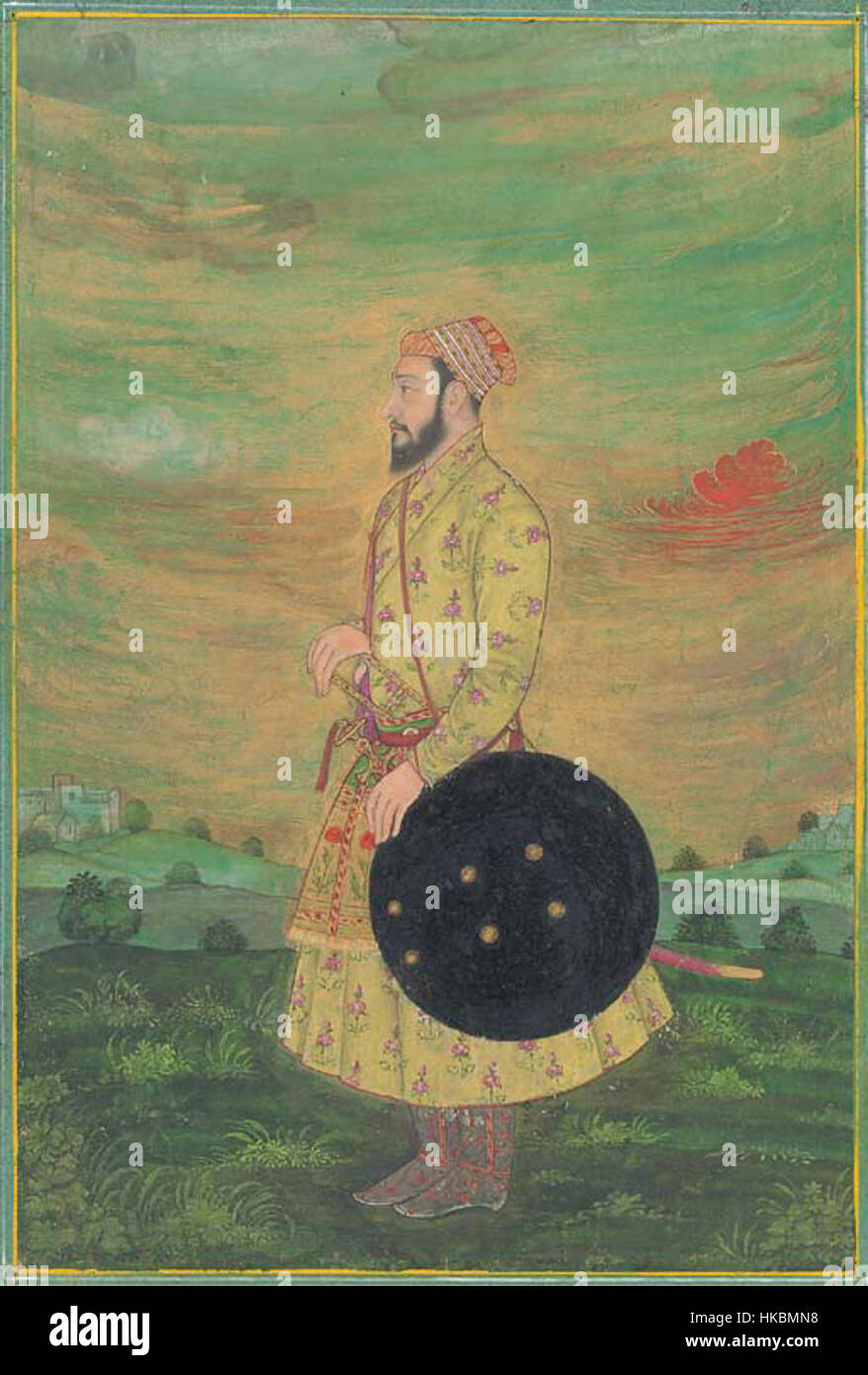 This portrait, likely created by a Mughal artist, is from the Deccan ...