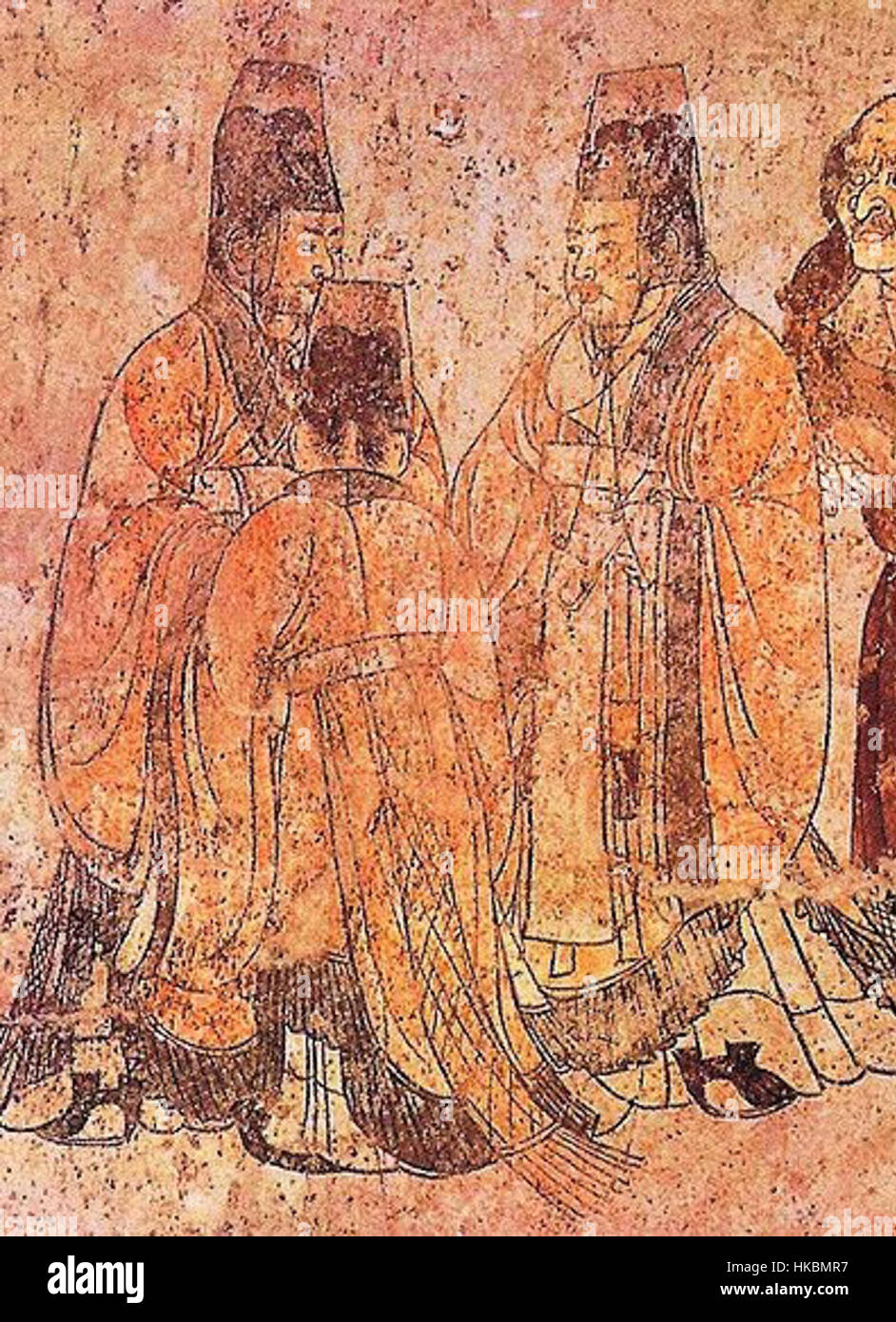 This artwork depicting Li Xianâ€™s tomb portrays the rich historical ...