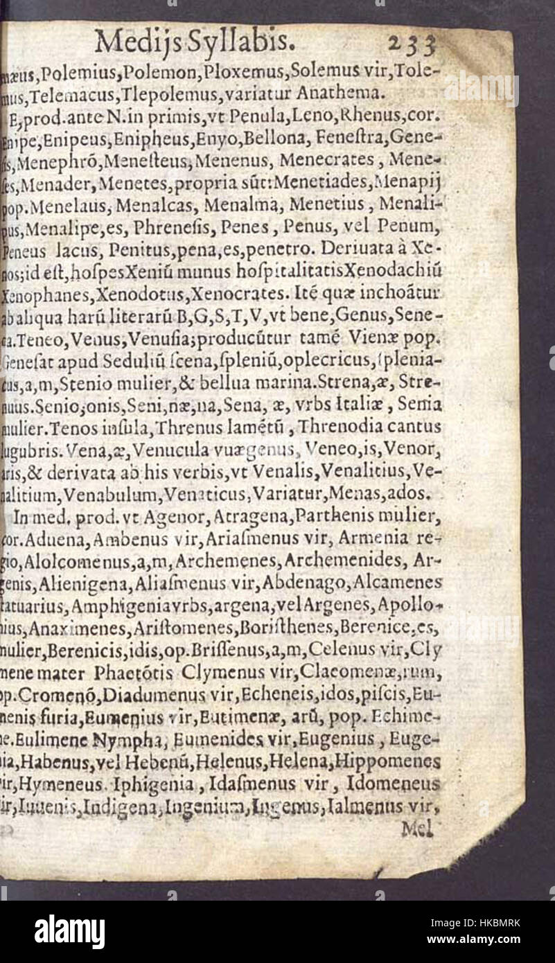 This page from 'De Syllabarum Quantitate ac Versificandi Ratione ...