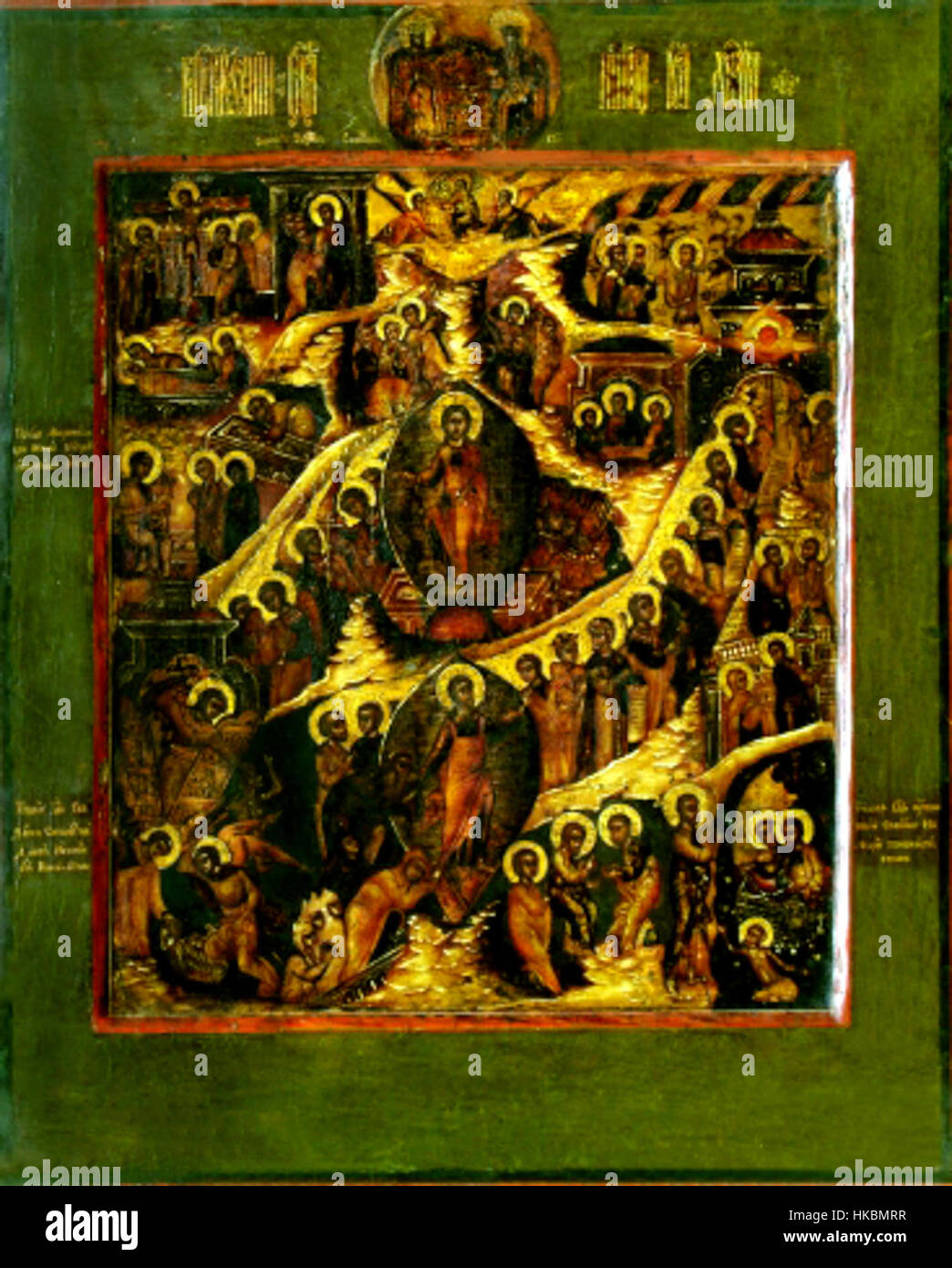 The Resurrection of Jesus icon is a religious artwork depicting the ...