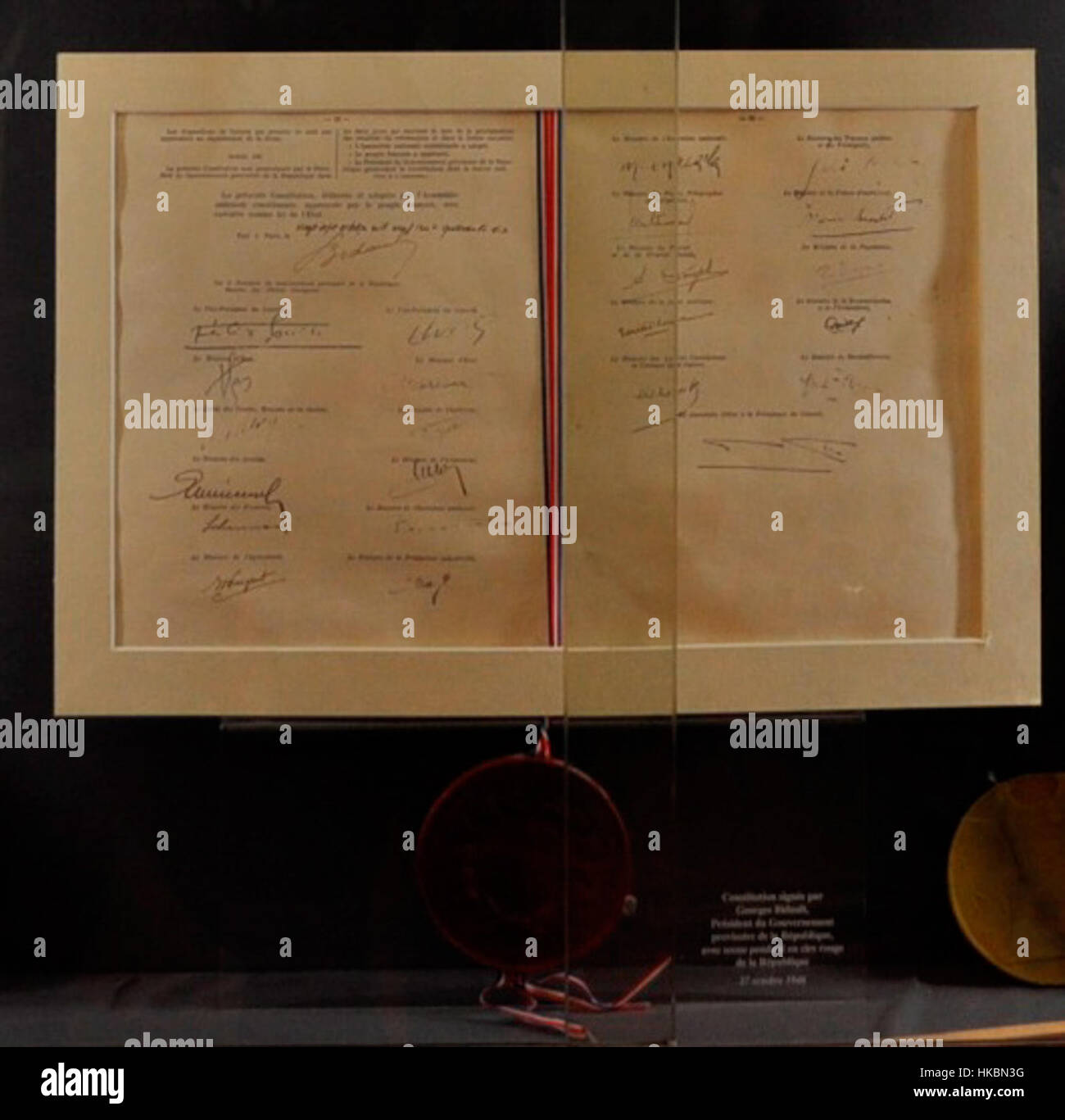 The 'Constitution du 27 octobre 1946' refers to the French constitution ...