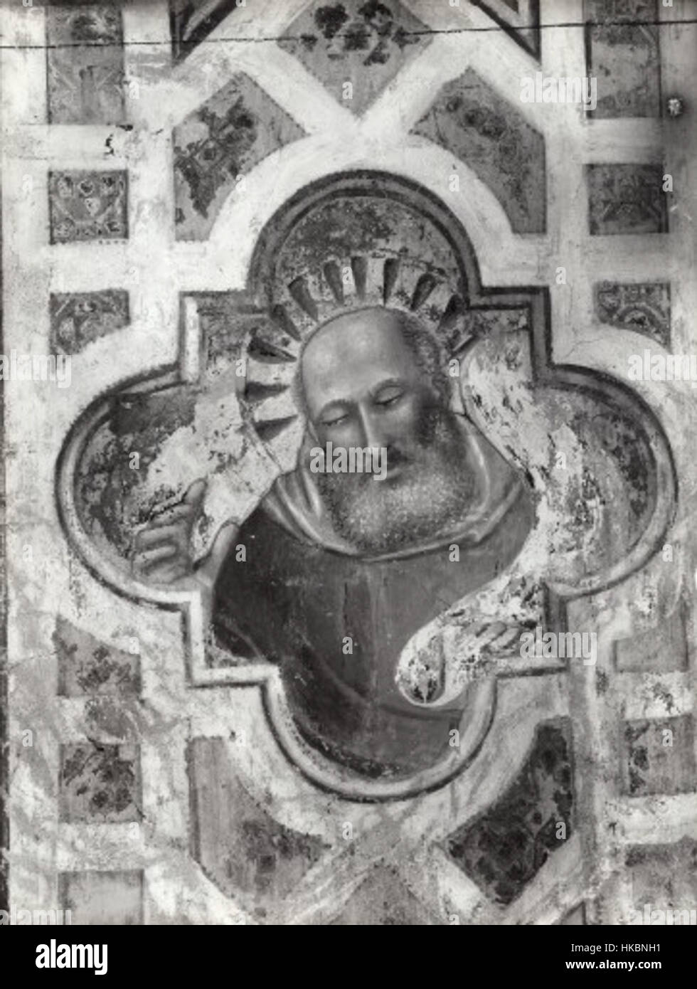 Andrea di Cione Orcagna's fresco 'The Prophet' from the 1340s is part ...