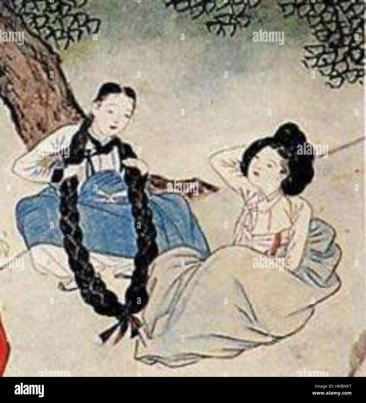This artwork by Hyewon depicts *Dano*, a traditional Korean festival ...